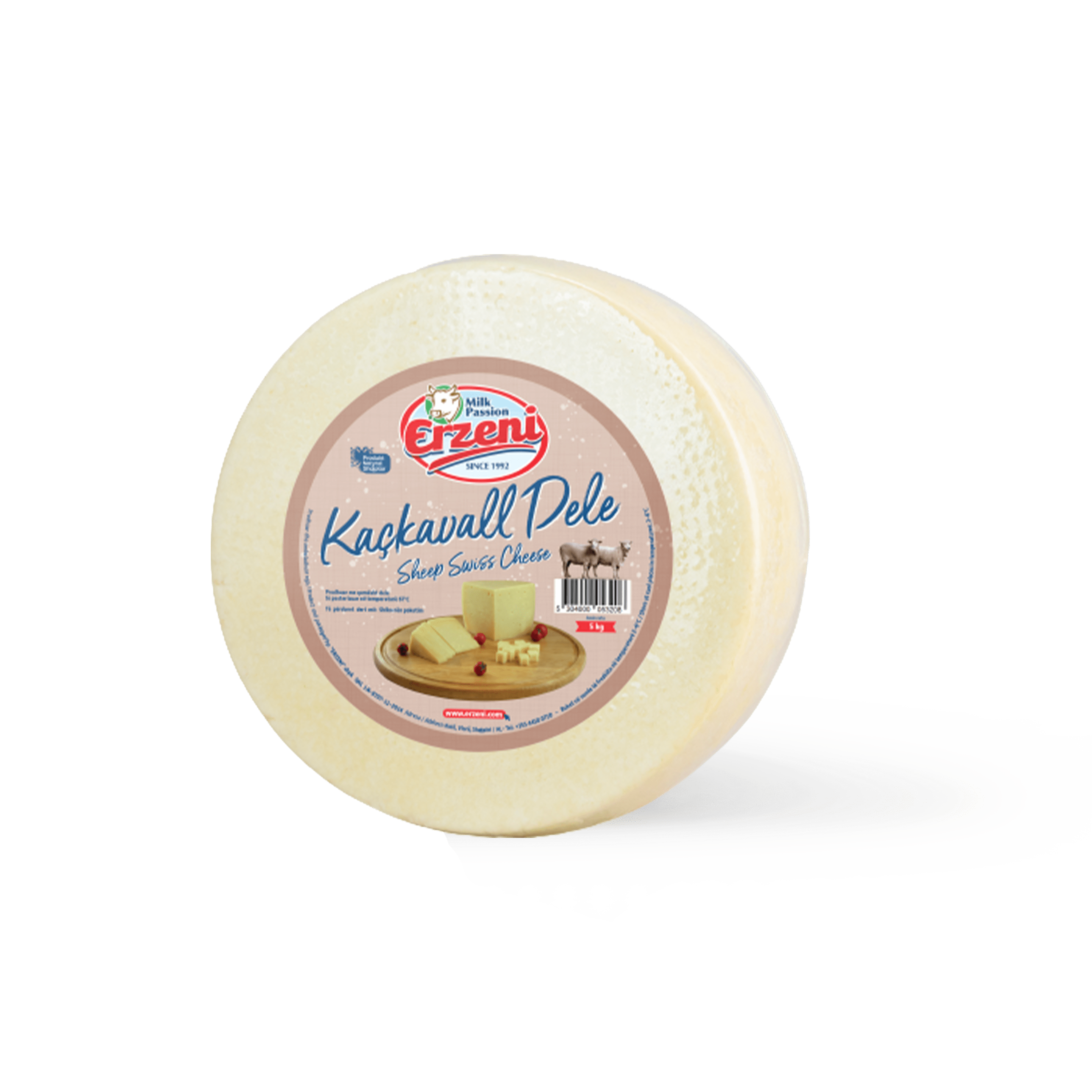 Sheep Swiss Cheese Wheel - Erzeni