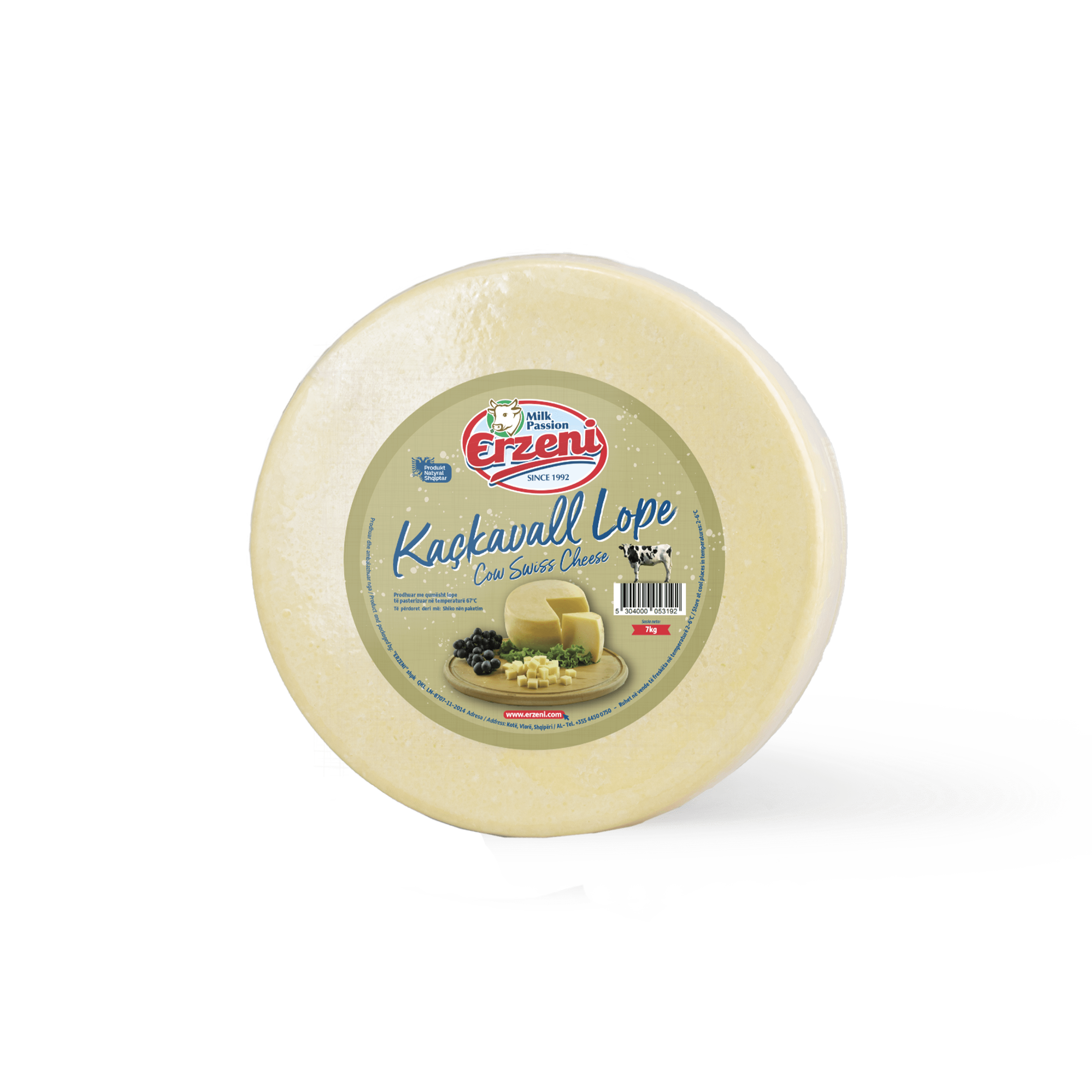 Cow Swiss Cheese Wheel - Erzeni